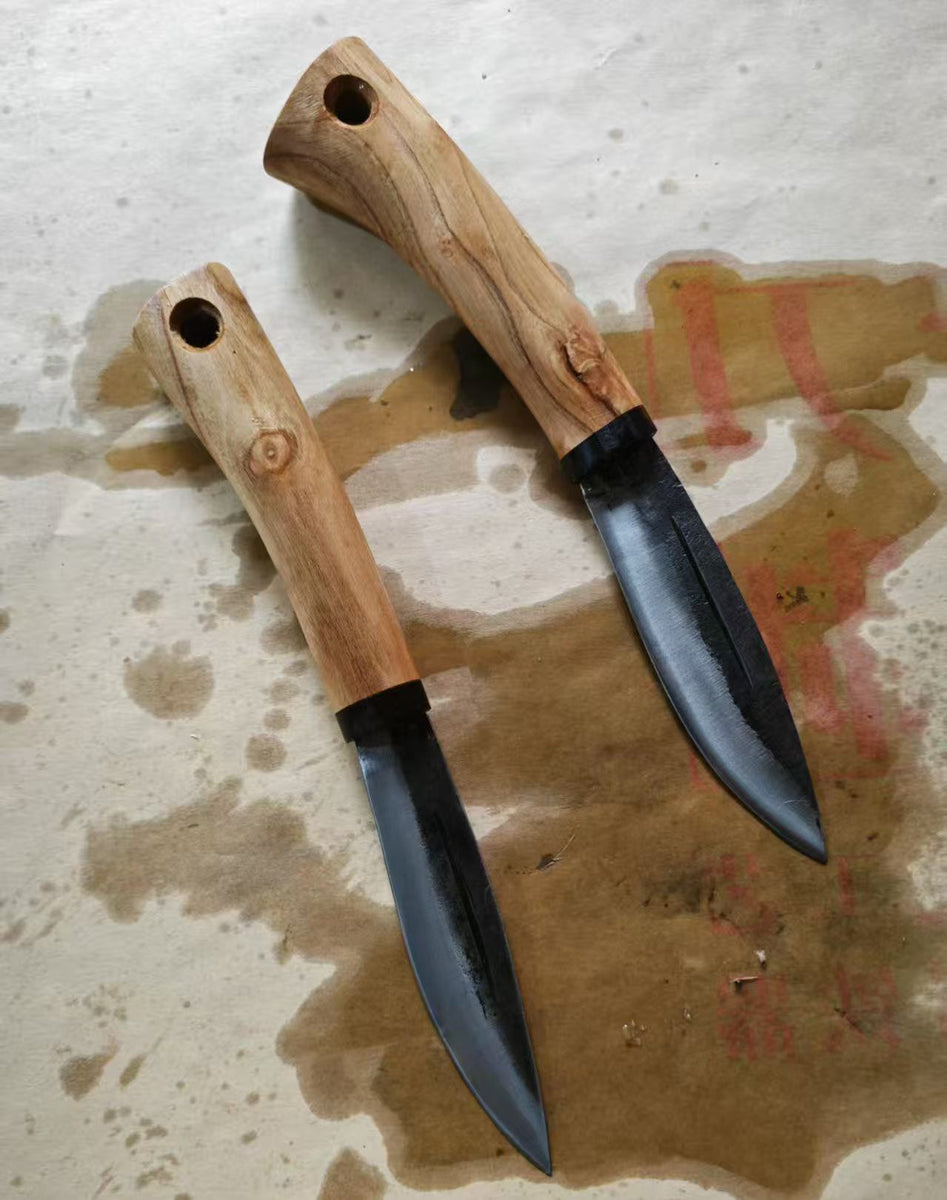 Handmade Forge Evenki Hunting Knives – Focuser Carving