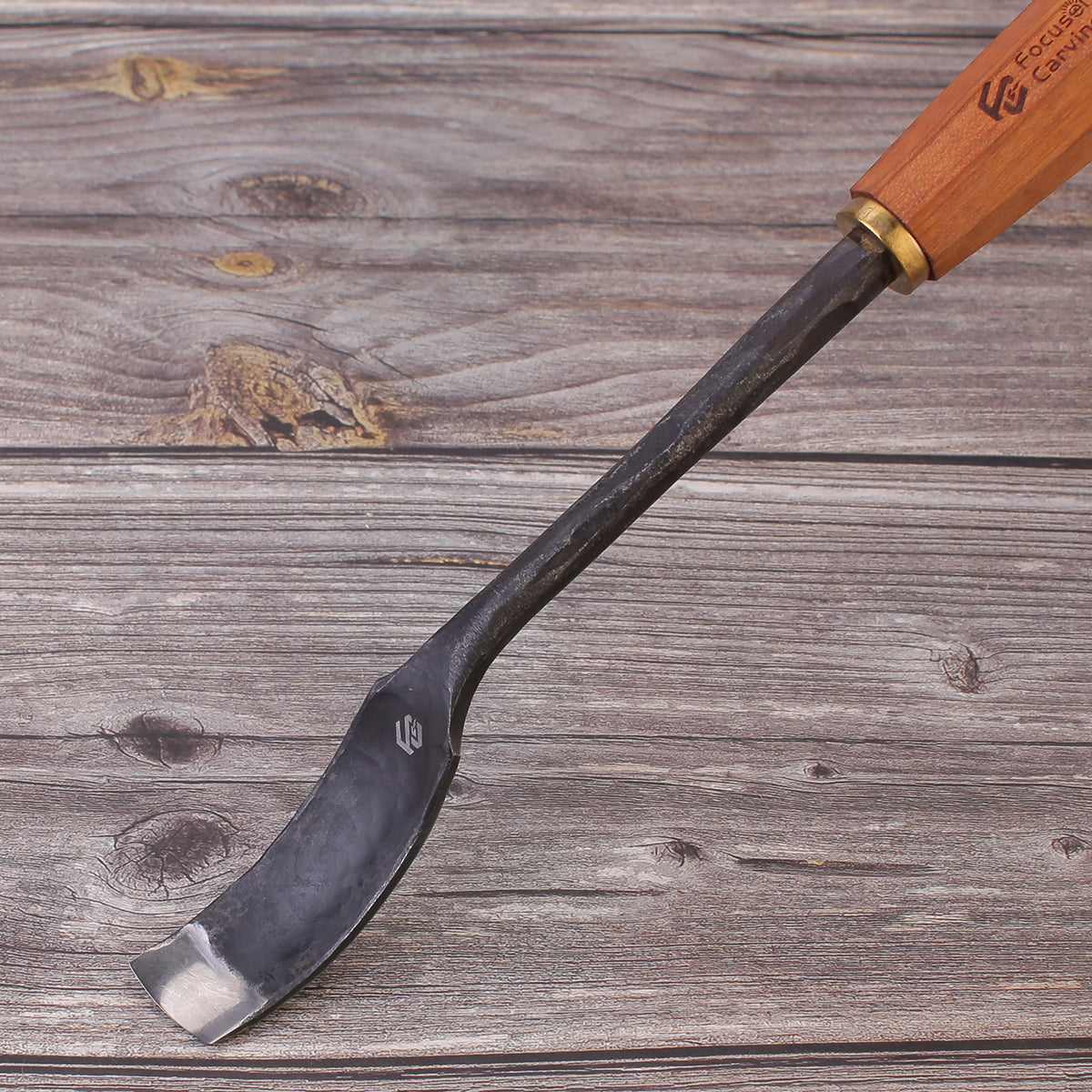FC851 Forged 52100 Steel Kuksa Bent Gouge – Focuser Carving